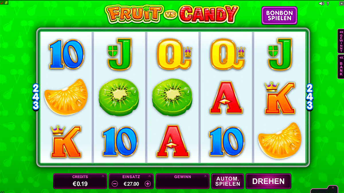 Fruit vs Candy Spielautomat